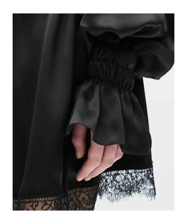 ANN DEMEULEMEESTER Armida Ruffle Collar Mini Dress