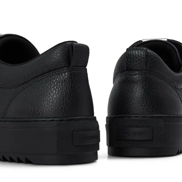 REPRESENT Grained Leather Thick Sole Low-top Sneakers