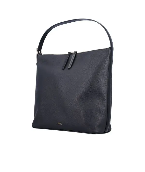 A.p.c. Vera Logo Stamp Tote Bag - Black