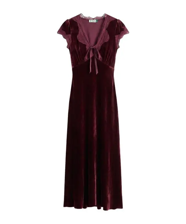Rixo Classic Tea-length Dress