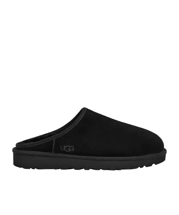 UGG Suede Mule Warm Slippers - Black