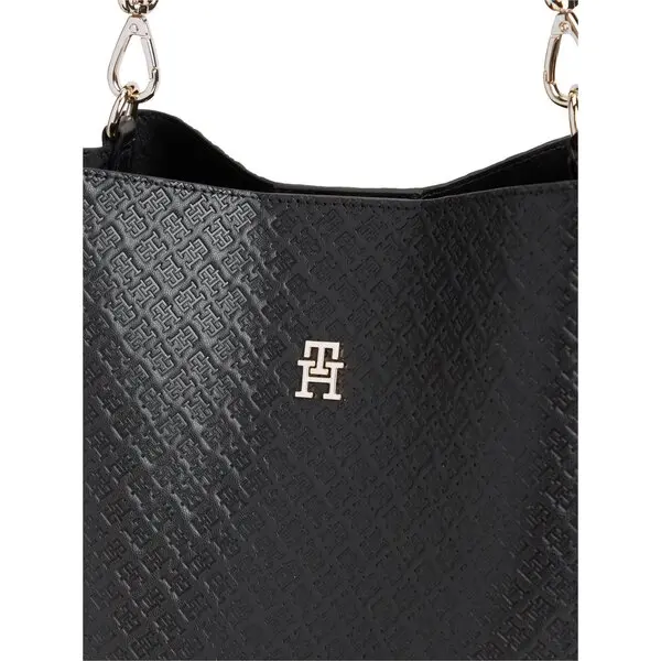 Tommy Hilfiger Icon Satchel Mono Faux Leather Shoulder Bag