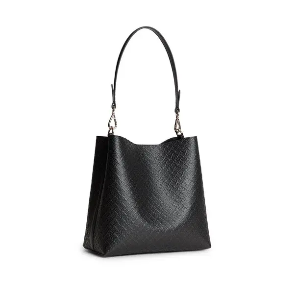 Tommy Hilfiger Icon Satchel Mono Faux Leather Shoulder Bag