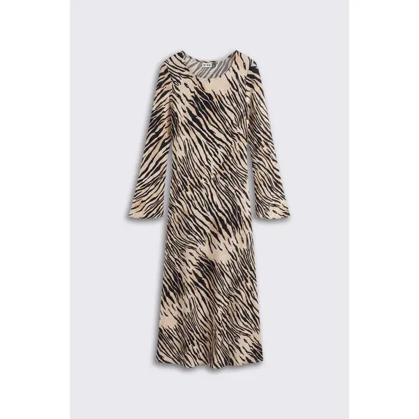 Rixo Long Sleeve Midi Dress - No
