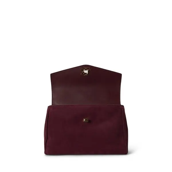Ralph Lauren Farrah Small Leather Satchel