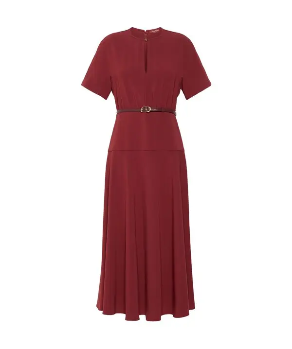 Max Mara Long Cady Dress - Ruby Colour