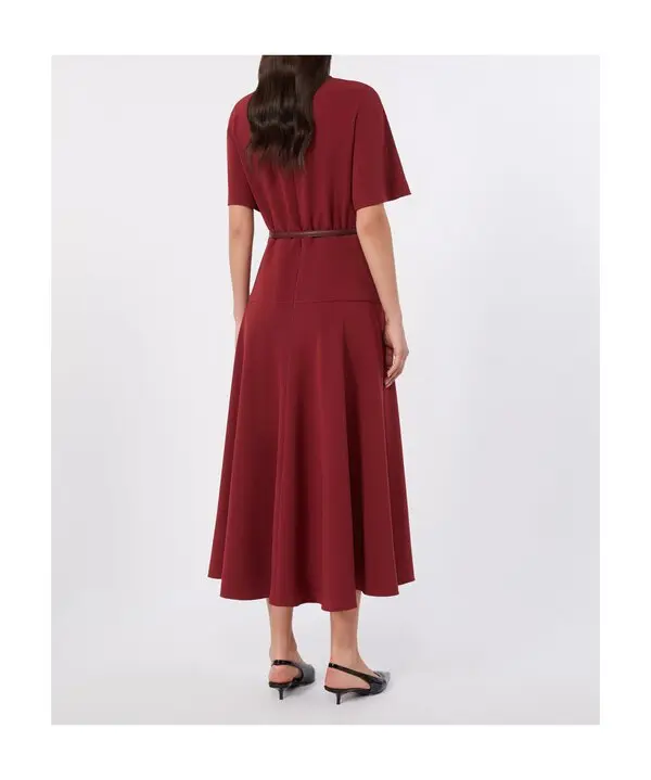 Max Mara Long Cady Dress - Ruby Colour
