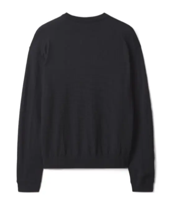 Maison Kitsuné Fox Head Merino Sweater - Black