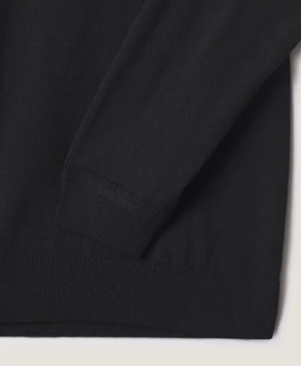 Maison Kitsuné Fox Head Merino Sweater - Black