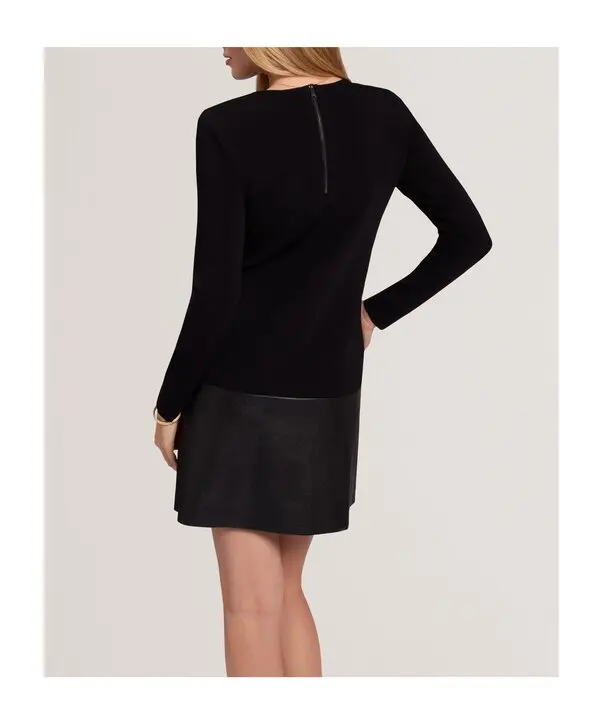 Victoria Beckham Long Sleeve Spliced Dress