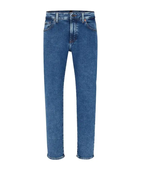 Hugo Boss Washed Straight-leg Jeans