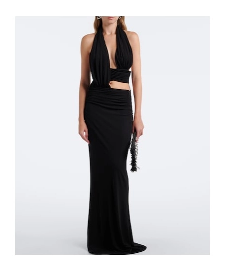 Christopher Esber Draped Halterneck Jersey Gown