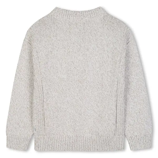 Hugo Boss Square Patch Crew Neck Knit Sweater