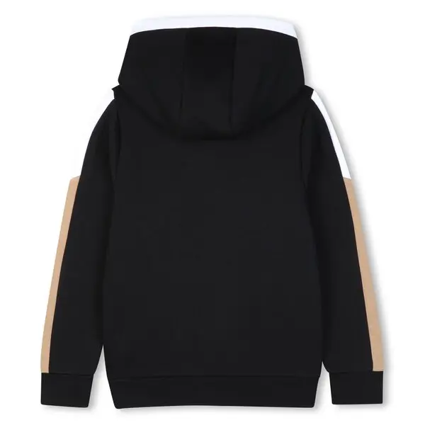 Hugo Boss Color Block Hooded Zip-up Jacket