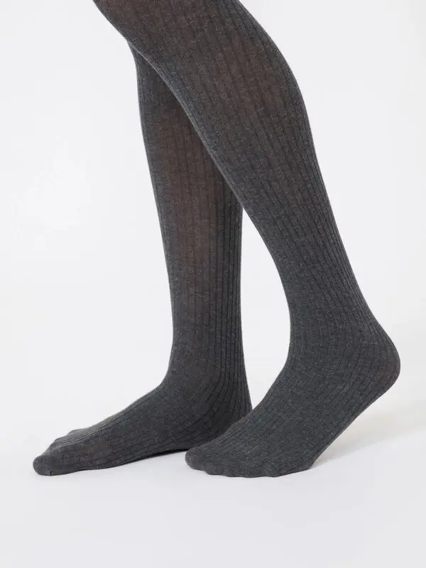 Max Mara Ribbed Cotton Tights