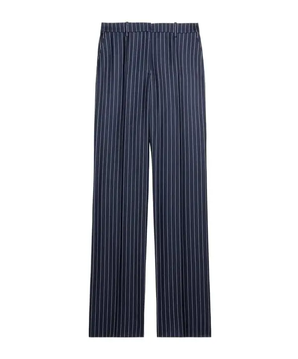TOM FORD Striped Casual Trousers - Blue