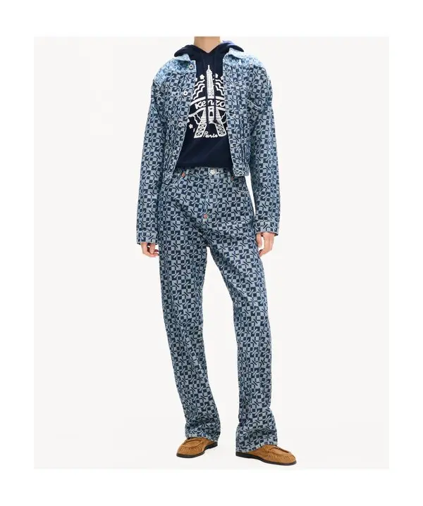 Kenzo Eiffel Tower Design' Hoodie In Wool