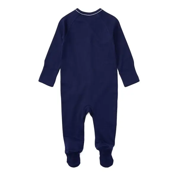 Polo Ralph Lauren Floral Trim Cotton Sleepsuit