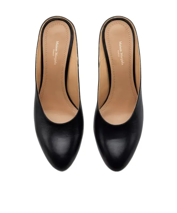 MAISON MARGIELA Plexi Wedge Mules - Black