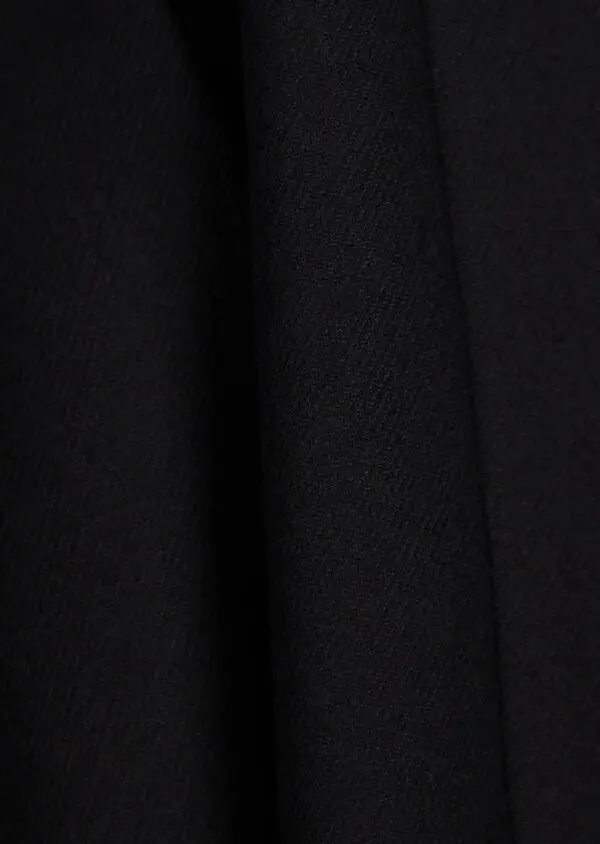 Emporio Armani Blazer In Wool Blend With Metallic Studs And Rounded Collar