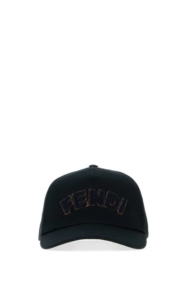 Fendi Midnight Canvas Baseball Cap