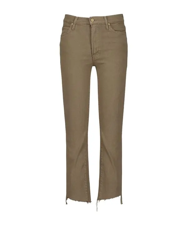MOTHER High-waist Rascal Ankle Step Fray Jeans