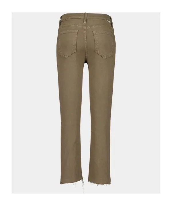 MOTHER High-waist Rascal Ankle Step Fray Jeans