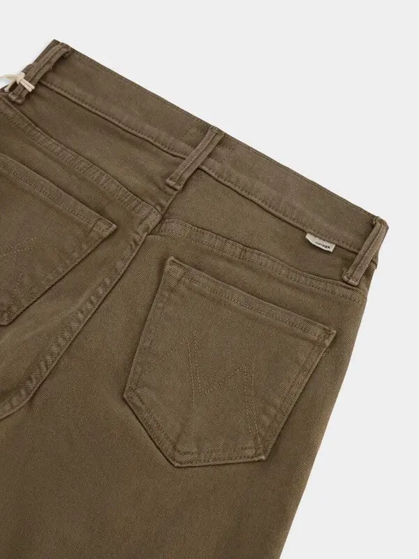 MOTHER High-waist Rascal Ankle Step Fray Jeans