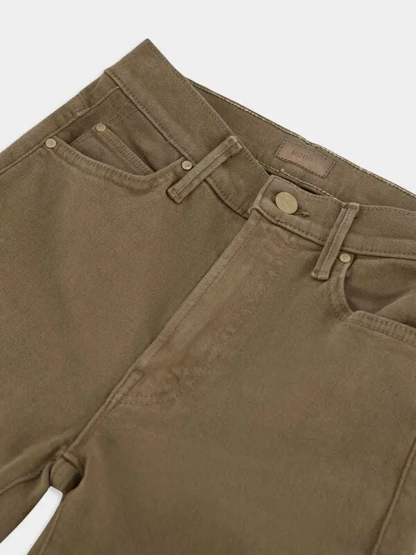 MOTHER High-waist Rascal Ankle Step Fray Jeans