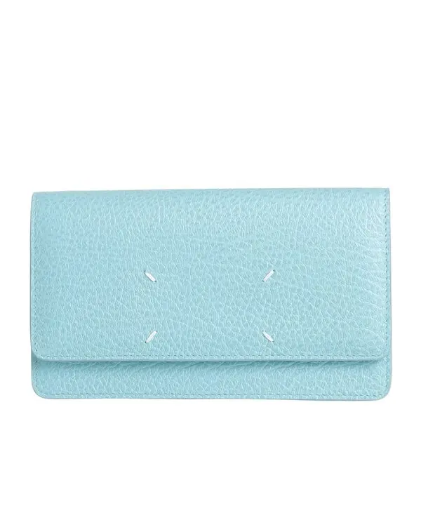 MAISON MARGIELA Small Plain Hand Clutch - Blue