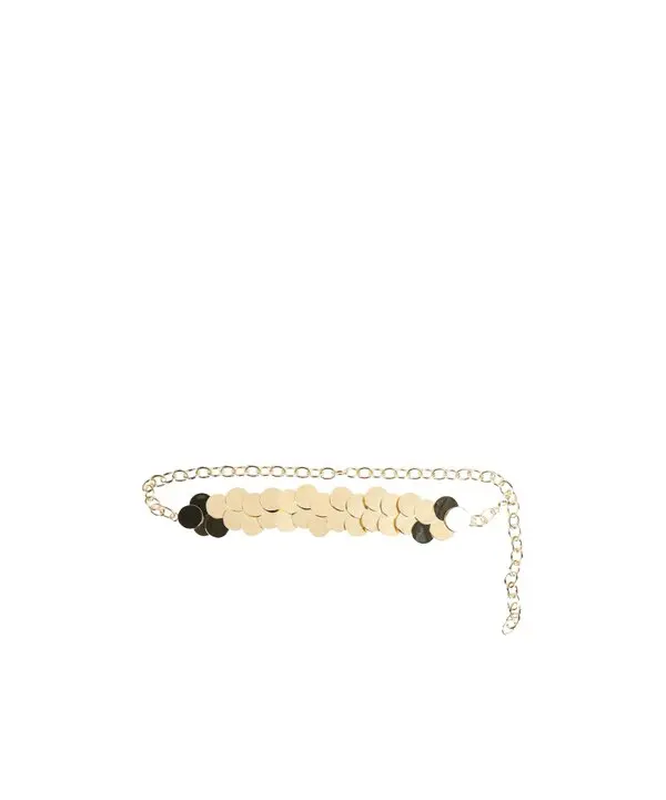 Max & Co. Gold Wide Belt - Nude