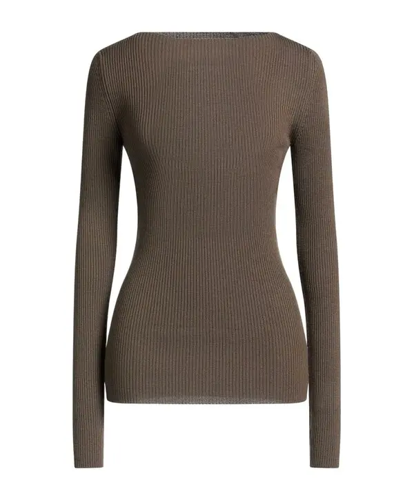 Rick Owens Solid Color Lightweight Wool Knitwear