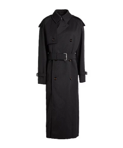Burberry Long-sleeve Double-breasted Trench Coat