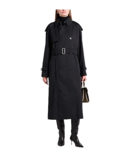 Burberry Long-sleeve Double-breasted Trench Coat