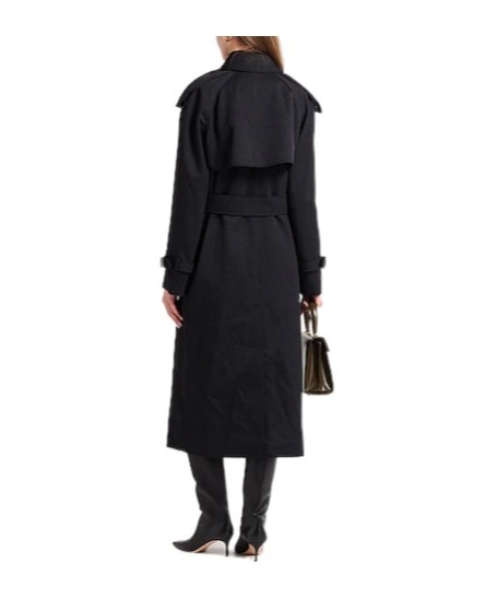 Burberry Long-sleeve Double-breasted Trench Coat