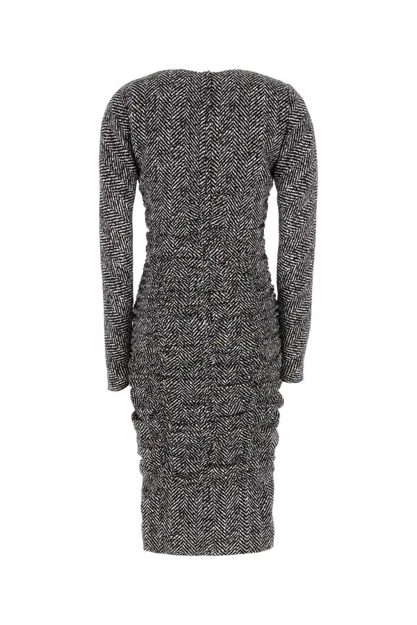 Dolce & Gabbana Printed Cady Dress