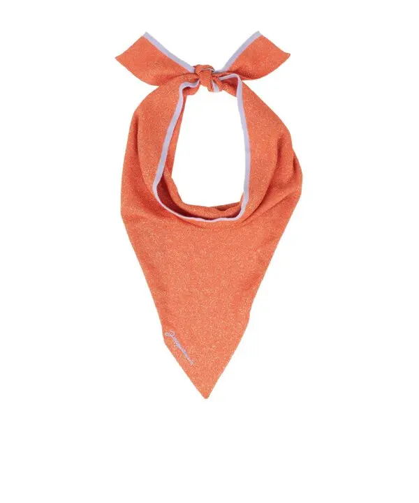 Jacquemus Two-color Knitting Hair Accessories - Orange