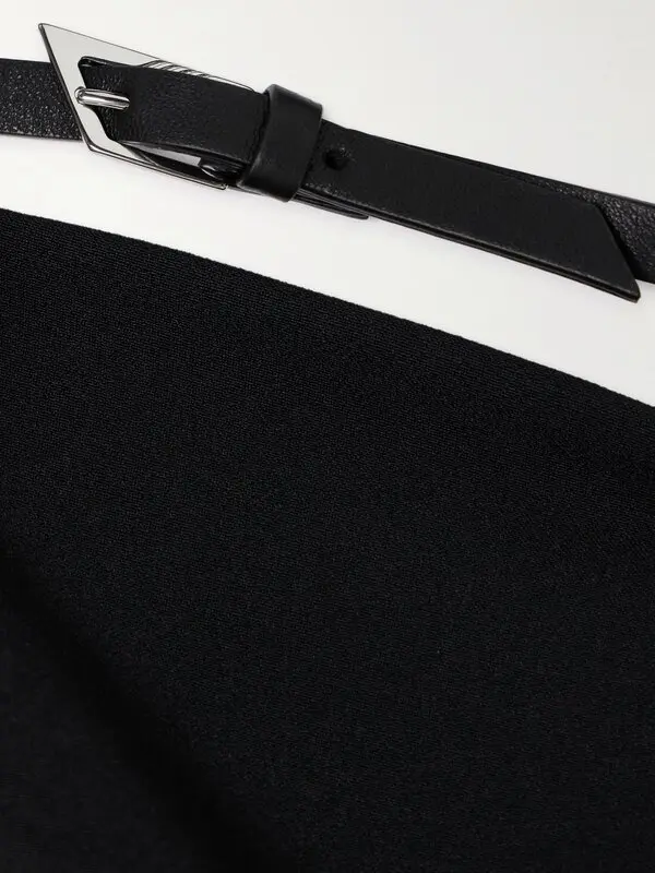 Attico Buckled Cady Halterneck Top