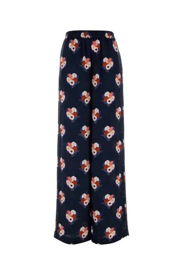 Fendi Printed Silk Wide-leg Pant - Multicolor