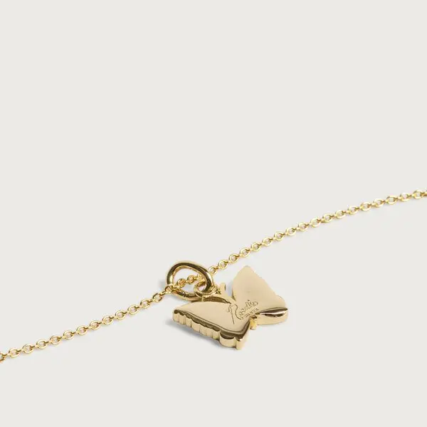 Needles Gold Plate Pendant Necklace