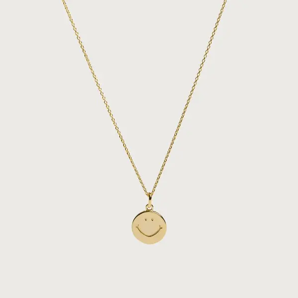 Needles Gold Plate Pendant Necklace