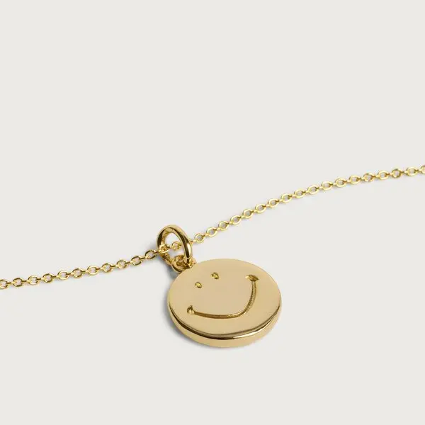 Needles Gold Plate Pendant Necklace