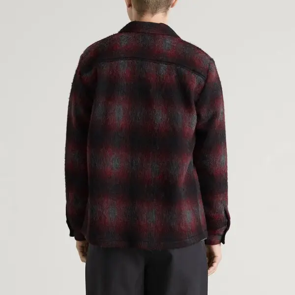 WAX LONDON Whiting Wool Blend Elm Check Overshirt
