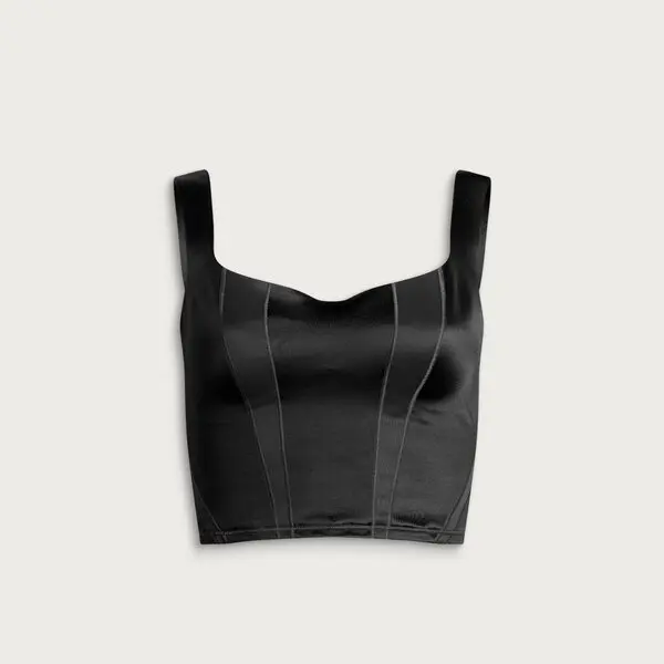 Nike Skims Shine Texture Crop Tank Top