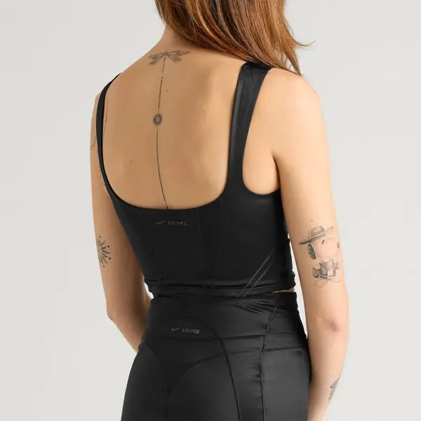 Nike Skims Shine Texture Crop Tank Top
