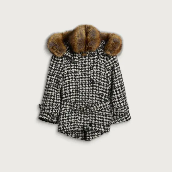 KNWLS Baby Parka Jacket - Houndstooth
