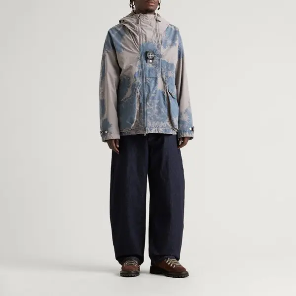 Stone Island Hand Painted David Light-tc Heat Reactive Jacke