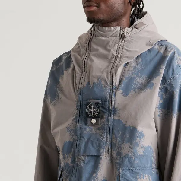 Stone Island Hand Painted David Light-tc Heat Reactive Jacke