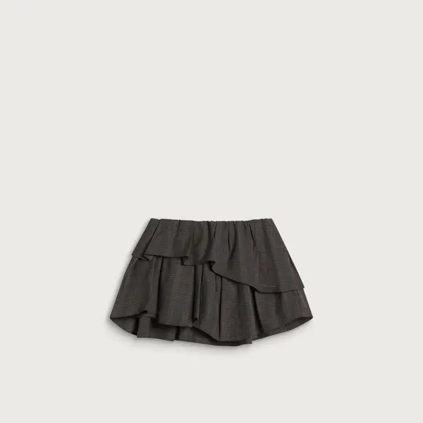 Acne Studios Ifelpa Mouline Skirt - Brown/black