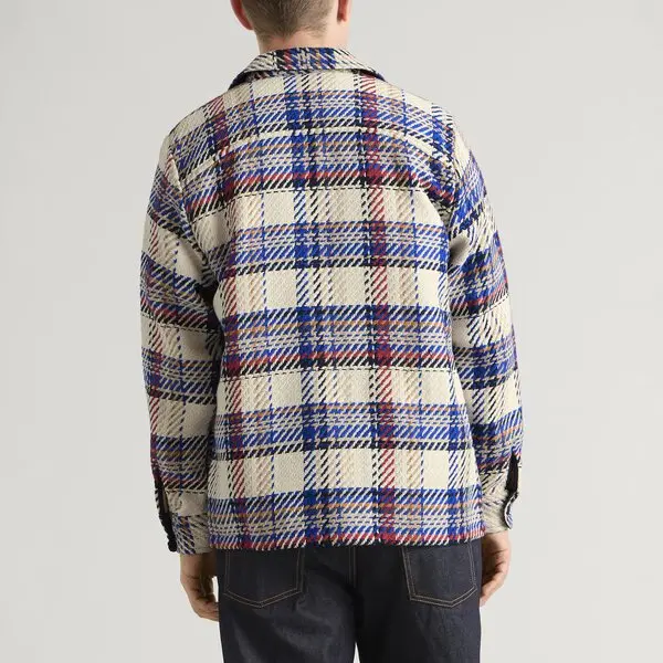 WAX LONDON Whiting Jazz Weave Overshirt